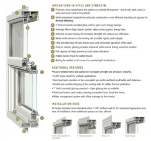Vinyl Windows - 80 Series Fusion-Welded Vinyl Windows* - Gentek